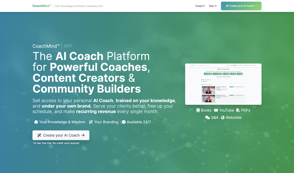 CoachMind™ | The AI Coach Platform for Coaches, Content Creators ...